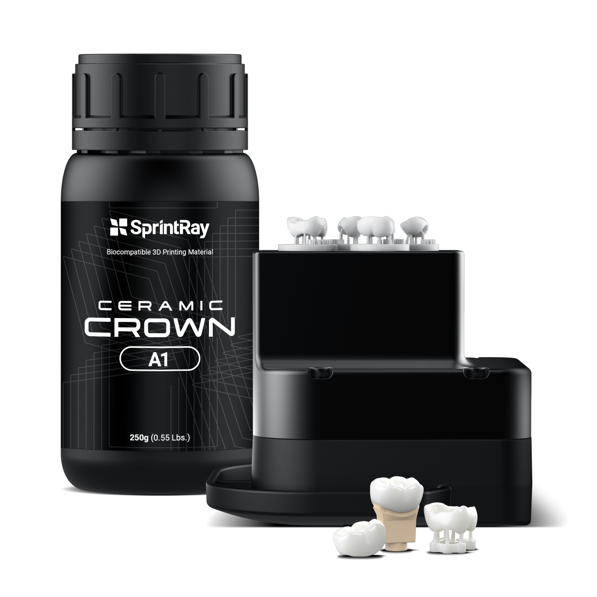 Request a free dental 3D printing sample from Ceramic Crown - SprintRay UK