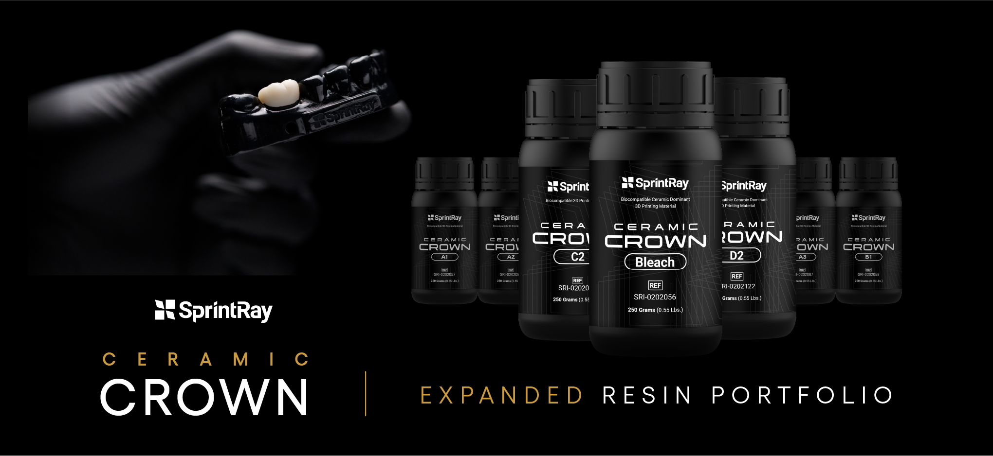 In-Office 3D Printing of Ceramic Crowns: A Spectrum of Resin